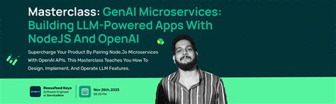 Register For Masterclass Genai Microservices Building Llm Powered