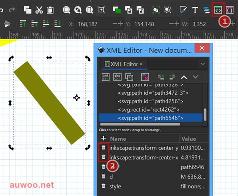 Inkscape How To Reset Rotation Point To Center Of Object Auwoo Net
