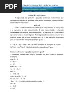 Equação Do 1º Grau Com Duas Incógnitas Pdf Equações Matemática