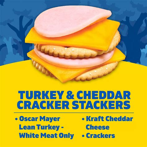 Lunchables Snack Kit Tray Turkey And Cheddar Cheese Cracker Stackers
