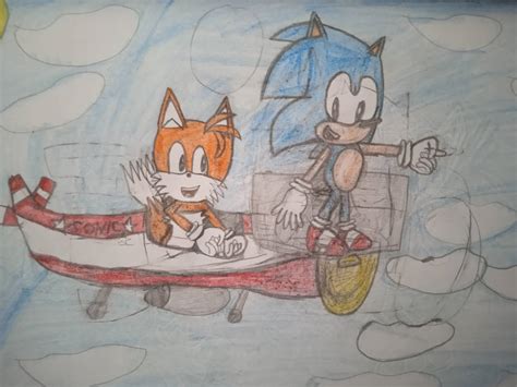 Classic Tails And Sonic Flying With Tornado By Mariana17867 On Deviantart