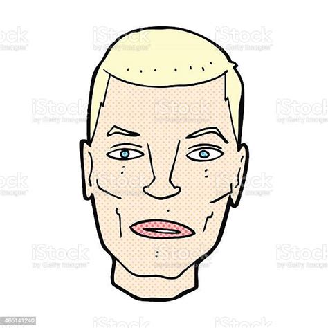 Comic Cartoon Serious Male Face Stock Illustration Download Image Now