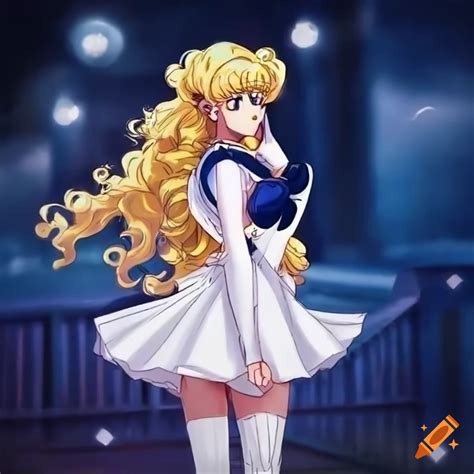 Cosplay Of A Sailor Guardian With Curly Hair