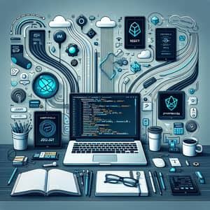 Professional Web Developer Banner LinkedIn AI Art Generator Easy Peasy AI