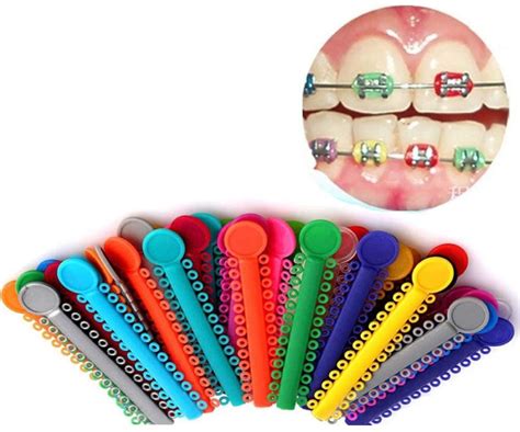 Rzjzgz 1040 Pcs Orthodontic Ligature Ties Multi Color Orthodontic