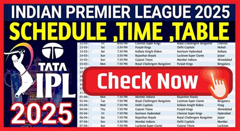 Ipl Venues And Match List 2025 Official Schedule And Time