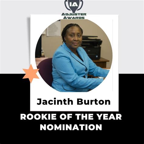 Ia Path On Linkedin Jacinth Burton Was Nominated For The Adjuster Awards Rookie Of The Year