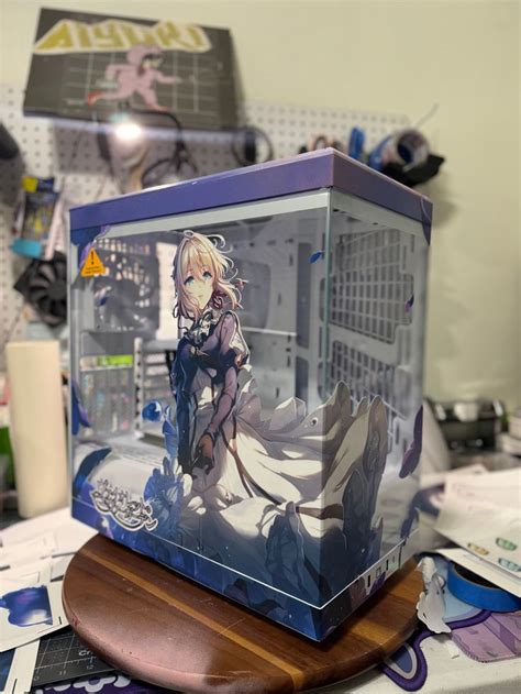 Anime Themed Custom Pc Case Violet Evergarden Desktop Computer Case