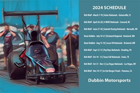 Dubbin Motorsports Returns In 2024 With Expanded Nhra Lucas Oil Series Schedule Motorsports