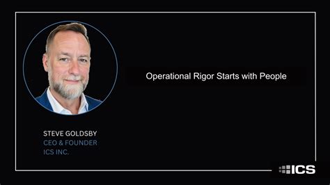 Operational Rigor Starts With People