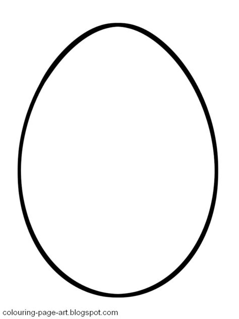 Blank Easter Egg Templates