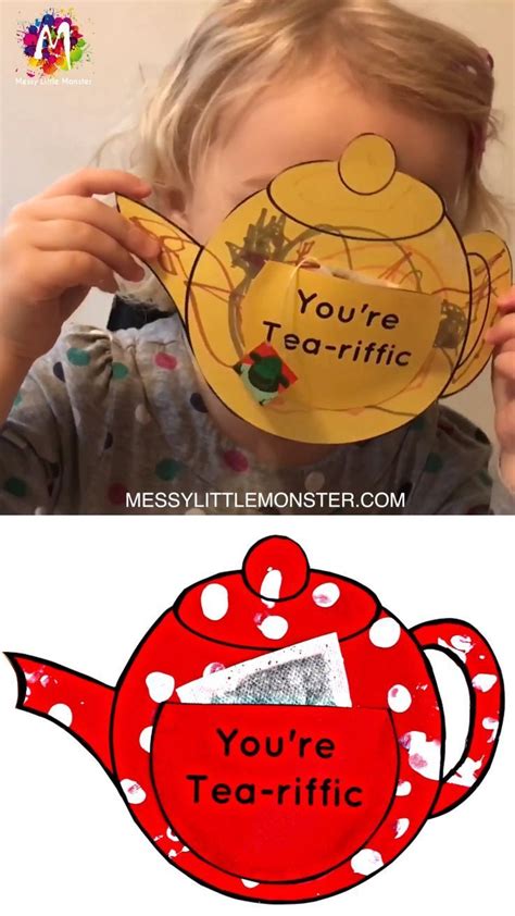 Youre Tea Riffic Teapot Craft Free Printable Teapot Template Easy