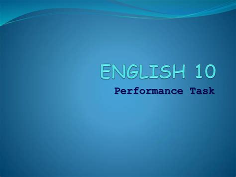 Performance Task Pptpptx