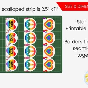 Pride Month Bulletin Board Borders Printable Pride Border Display