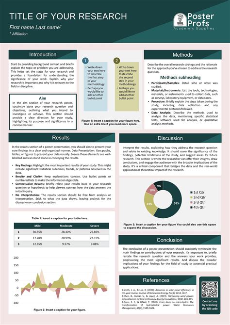 Academic Conference Poster Template A0 Portrait Powerpoint Digital
