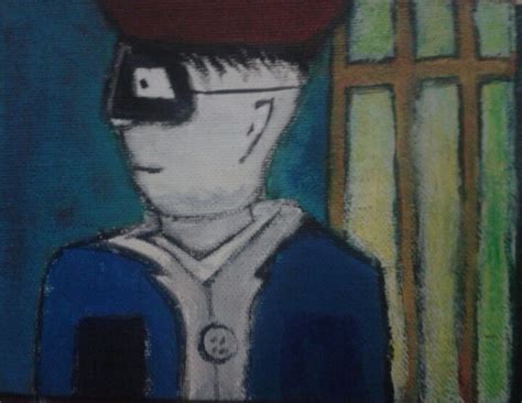Masked Man Acrylic Masked Man Art Male Sketch