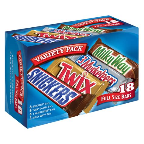 Mars Chocolate Full Size Candy Bars Assorted Varietymilky Way Twix