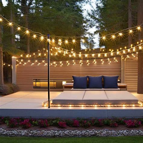 How To Make String Light Pole Esolar Mall