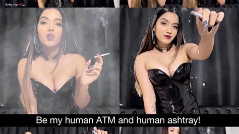 Be My Human Atm And Human Ashtray Smoking Angie Clips4sale