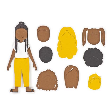 Customizable Paper Doll Hairstyles Glowforge Shop