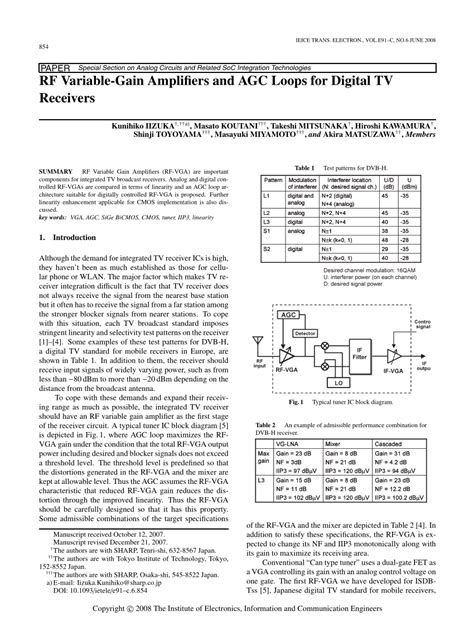 Pdf Paper Special Section On Analog Circuits And Related Soc