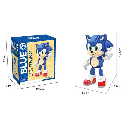 Cartoon Sonic Building Blocks Action Figure Cartoon Sonic Toy Bricks With Box 03 In 2025