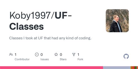 Github Koby1997uf Classes Classes I Took At Uf That Had Any Kind Of
