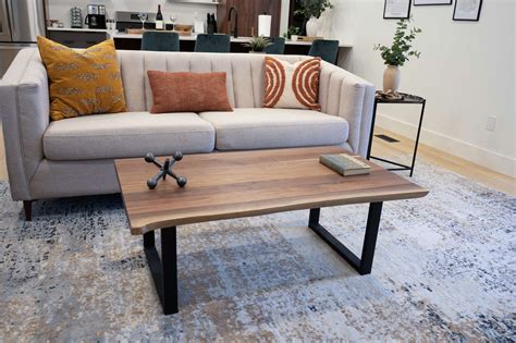 Live Edge Solid Walnut Coffee Table Artisan Born