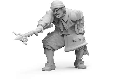 Master Gunner Character Model Resin Firelock Games Occam Distribution