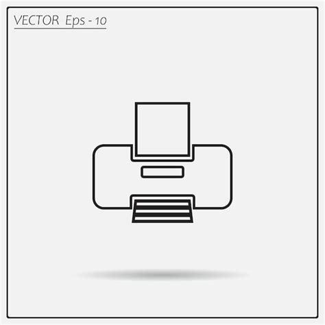 Premium Vector Printer Symbol Vector Illustration On A Light Background Eps 10