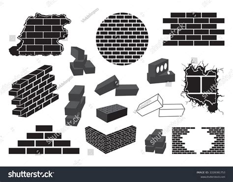 Bricks Vector Print Bricks Vector Clipart Stock Vector Royalty Free
