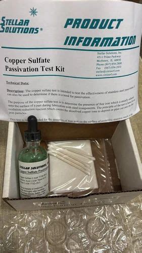 Copper Sulfate Passivation Test Kit At ₹ 6100litre Passivation