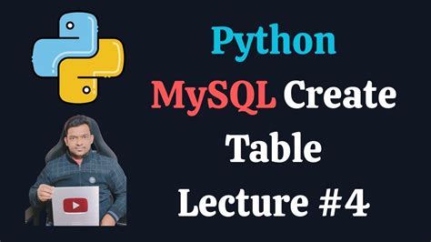 Python Mysql Create Table Python Mysql Tutorial Lecture 4 Youtube