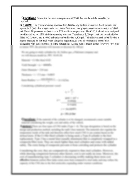 Solution Maximum Allowable Pressure And Material Selection Of Cnc