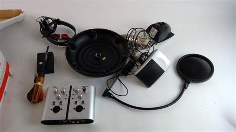 Microphone And Audio Equipment 3 Pieces Property Room