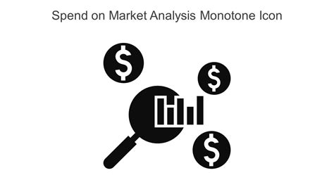Spend On Market Analysis Monotone Icon In Powerpoint Pptx Png And