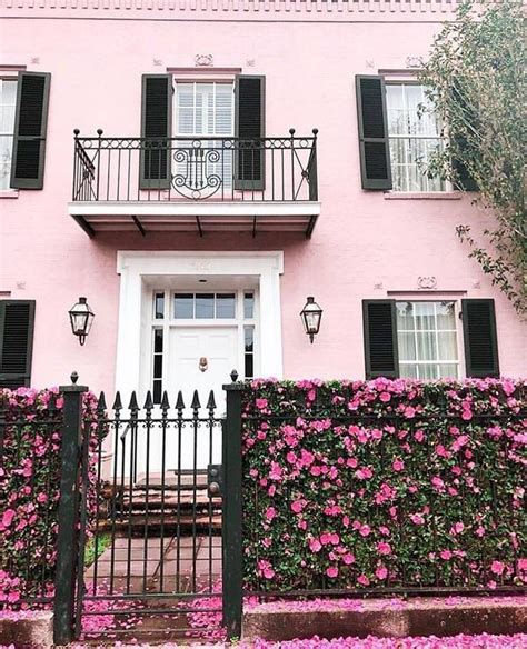 French Quarter® Gooseneck Pink House Exterior Pink Houses Exterior