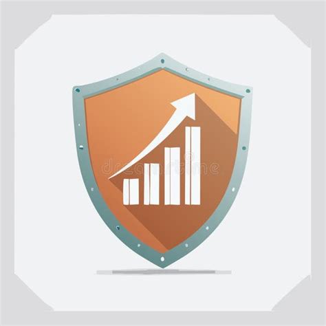 Secure Financial Growth And Investment Protection Stock Illustration