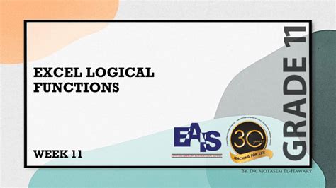 Excel Logical Functions If Statements And More