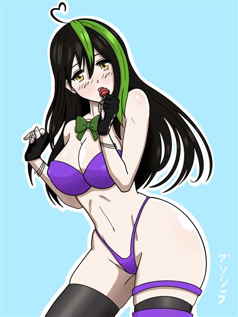 Rule 34 Big Breasts Cute Dark Hair Girl Girly Idol Lingerie Lolipop