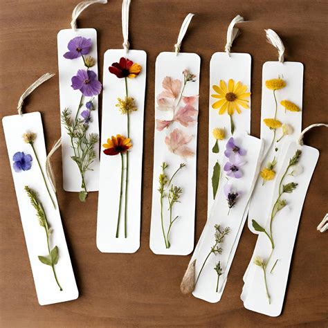 Pressed Flower Crafts How To Make Pressed Flower Bookmarks Diy