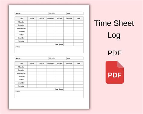 Printable Time Card 40 Free Timesheet Templates In Excel