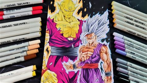 Drawing Beast Gohan And Orange Piccolo Youtube
