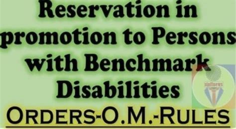 Clarification On Date Of Effect Of Dopt Om Reg Reservation In Promotion To The Eligible Pwd