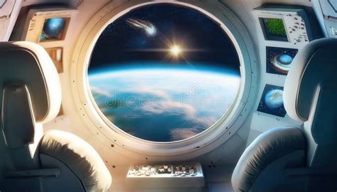 Firefly Spacecraft Provides Stunning View Of Planets And Stars Through Large Observation Window