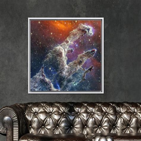 Pillars Of Creation Canvas Art Nasa Nebula Print 3d Wall Decor Etsy