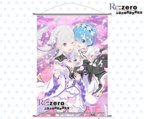Poster 60x90 Emilia And Rem Rezero Starting Life In Another World