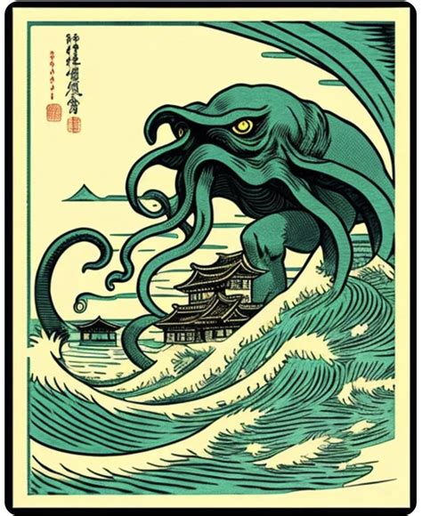 Made With Starryai The Thing From The Sea Rstarryai