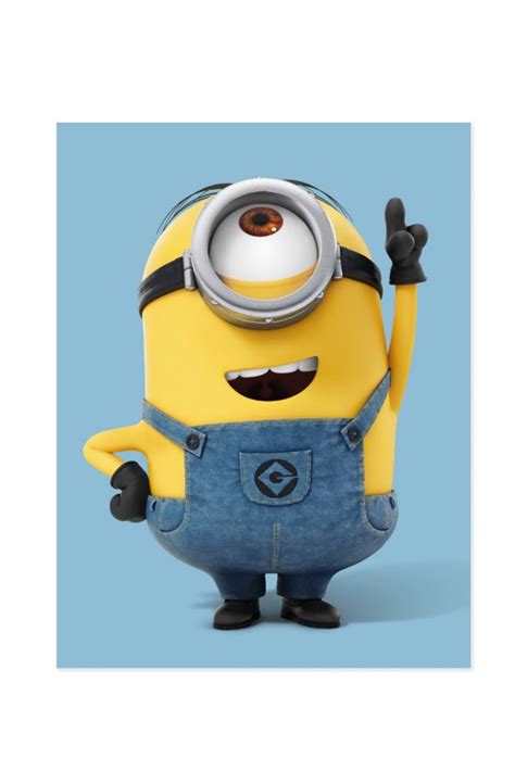 Minion Stuart Pointing Up Postcard Minion Card Despicable Me Minion Card Pregnancy