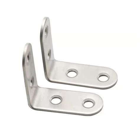 10pcs Stainless Steel Angle Bracket 90 Degrees Cabinet Bracket Corner Brace Furniture Cabinet
